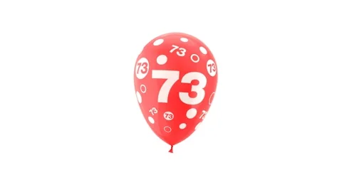 Balloon Animation with number 73. Loop A... | Stock Video | Pond5