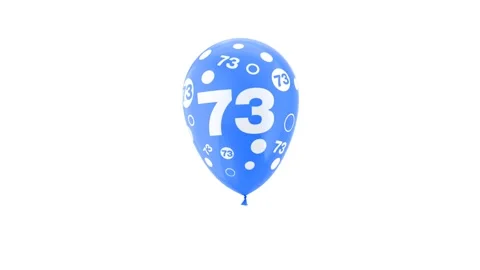 Balloon Animation with number 73. Loop A... | Stock Video | Pond5