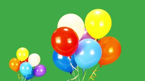 Balloons Green Screen Stock Footage ~ Royalty Free Stock Videos | Pond5