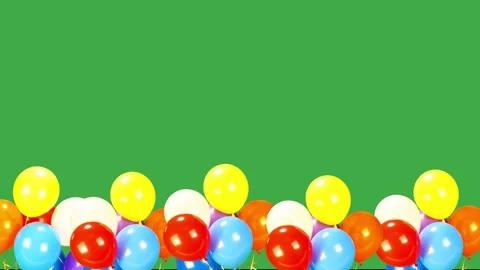 Balloons Green Screen Stock Footage ~ Royalty Free Stock Videos | Pond5
