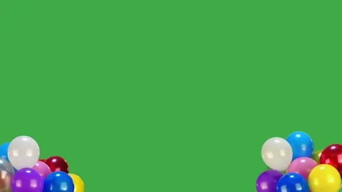 Balloons Green Screen Stock Footage ~ Royalty Free Stock Videos | Pond5