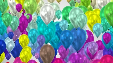 BALLOONS HAPPY BIRTHDAY Motion BACKGROUN... | Stock Video | Pond5