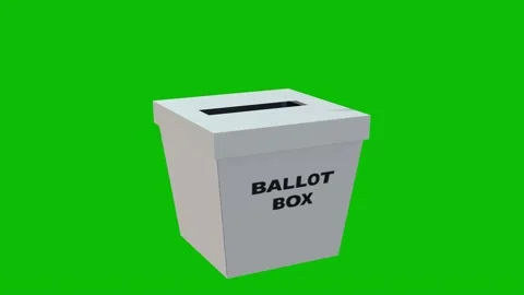 Ballot Box Green Screen Animation (2) | Stock Video | Pond5