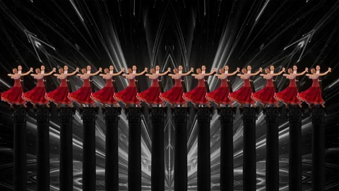 Ballroom dancing couple spinning in BW L... | Stock Video | Pond5