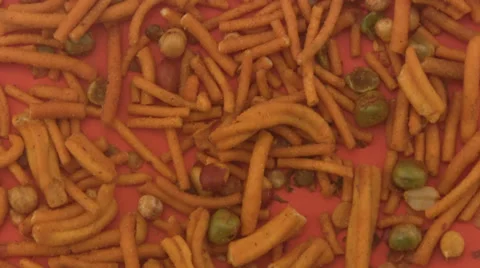 Balty mix on a red background. | Stock Video | Pond5