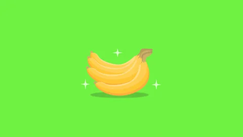 Banana bouncing cartoon 2D motion animat... | Stock Video | Pond5