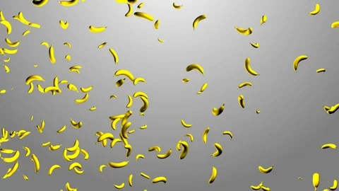 bananas appear on the screen and spin. f... | Stock Video | Pond5