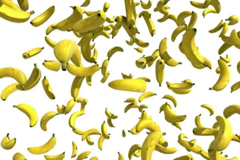 Falling Bananas Stock Footage ~ Royalty Free Stock Videos | Pond5