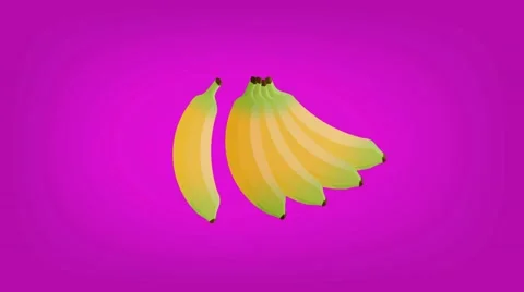 Banana Vector Stock Video Footage | Royalty Free Banana Vector Videos ...