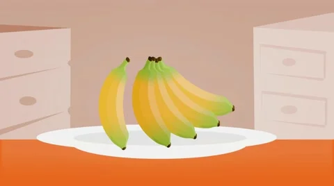 Bananas - Vector Graphics - Food Animat... | Stock Video | Pond5