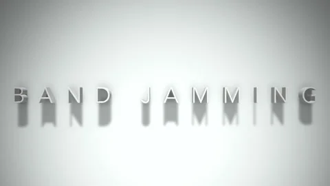 band jamming 3D title animation white te... | Stock Video | Pond5