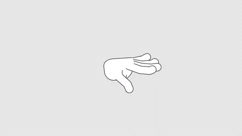 Band showing so so gesture outline 2D an... | Stock Video | Pond5