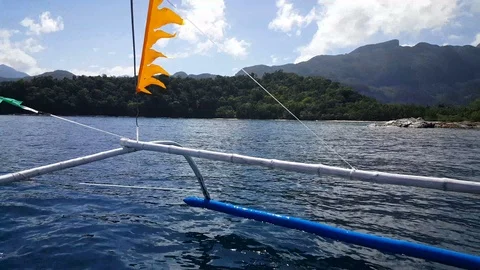 Bangka boat details, Philippines_Palawan... | Stock Video | Pond5