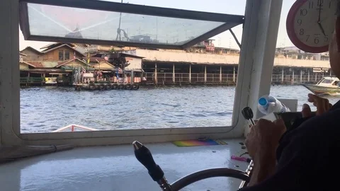 Bangkok And The River Chao Phraya, Thail... | Stock Video | Pond5