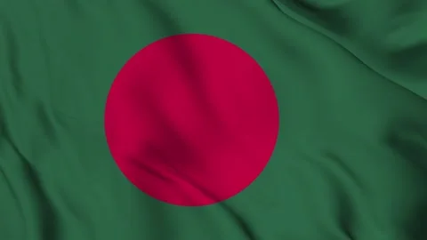 Bangladesh flag animation for background... | Stock Video | Pond5