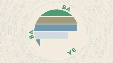 Bangladesh logo intro. Badge with the ci... | Stock Video | Pond5