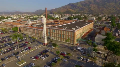 Bangu shopping mall and parking lot, aer... | Stock Video | Pond5