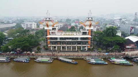 Banjarmasin View Tower is one of the tou... | Stock Video | Pond5