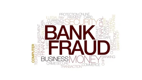 Bank fraud animated word cloud, text des... | Stock Video | Pond5