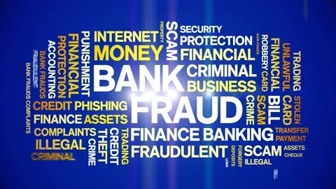 Bank Fraud animated word cloud,animation... | Stock Video | Pond5
