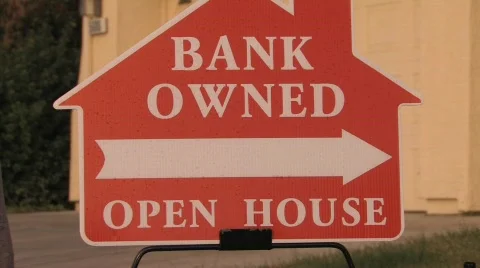 Bank Owned sign | Stock Video | Pond5