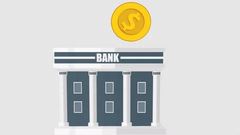 Banking. Animation of the bank, investin... | Stock Video | Pond5
