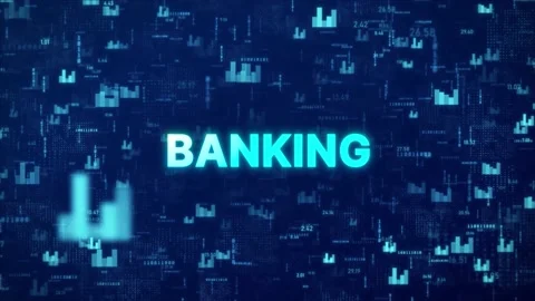 BANKING Concept over animated financial ... | Stock Video | Pond5