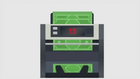 Banknote counter. Animation of the count... | Stock Video | Pond5
