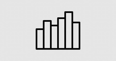 bar chart animated outline icon | Stock Video | Pond5
