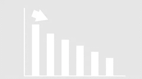 Bar Chart downward Infographic Green Scr... | Stock Video | Pond5