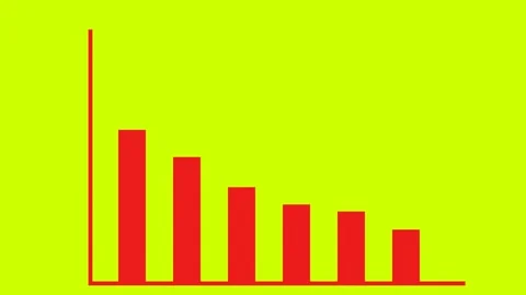 Bar Chart downward Infographic Green Scr... | Stock Video | Pond5