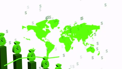 Bar chart graph showing rising investmen... | Stock Video | Pond5