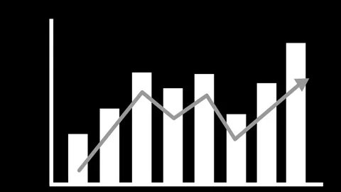 Bar Chart with Upward Trend Line Animati... | Stock Video | Pond5