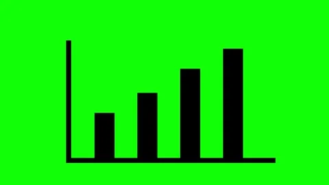 Bar graph animation green screen motion ... | Stock Video | Pond5