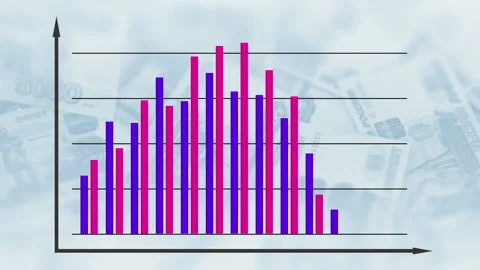 Bar graph chart diagram | Stock Video | Pond5