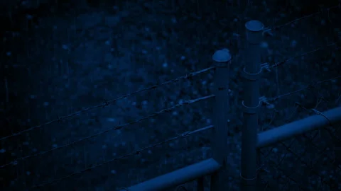 Barbed Wire Night Stock Video Footage | Royalty Free Barbed Wire Night ...