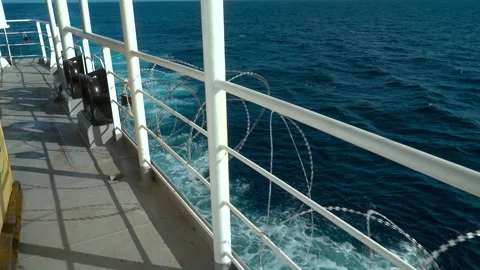 Railing Ship Deck Stock Video Footage | Royalty Free Railing Ship Deck ...