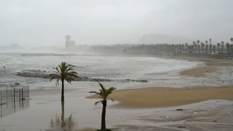 Barcelona Storms Stock Video Footage | Royalty Free Barcelona Storms ...