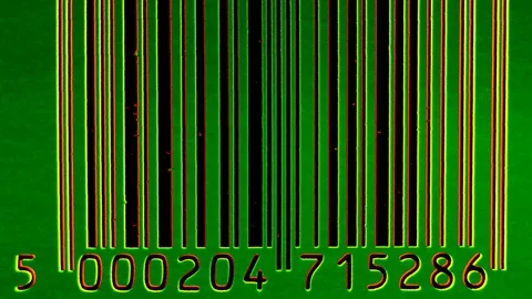 Barcode scanner. Barcode chaos. Animated... | Stock Video | Pond5