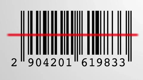 barcode scanning process | Stock Video | Pond5