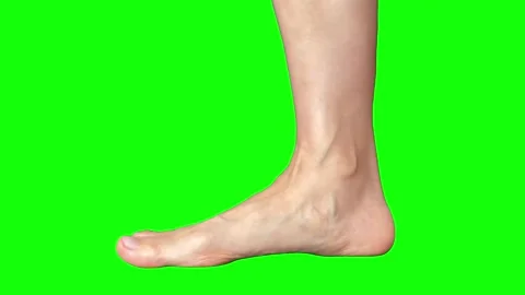 Barefoot trampling motion: A side view c... | Stock Video | Pond5