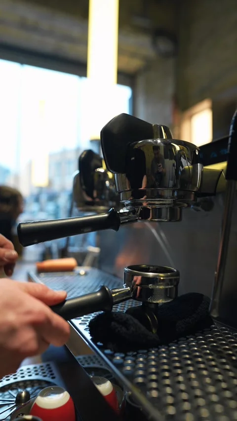Barista making Coffee. Process of Making... | Stock Video | Pond5