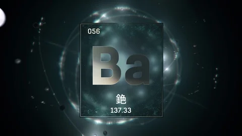 Barium as Element 56 of the Periodic Tab... | Stock Video | Pond5
