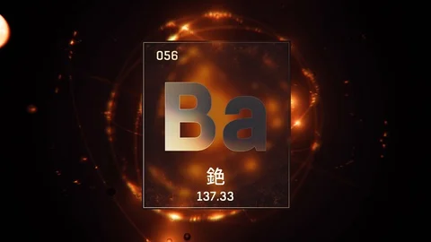 Barium as Element 56 of the Periodic Tab... | Stock Video | Pond5
