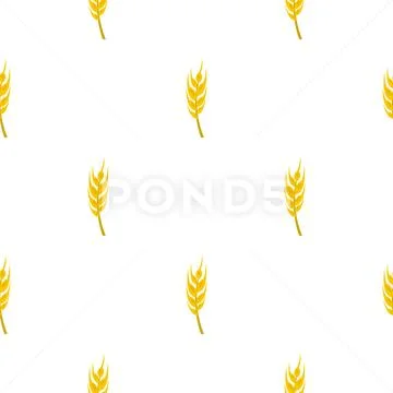 Barley spike pattern seamless: Graphic #85075321