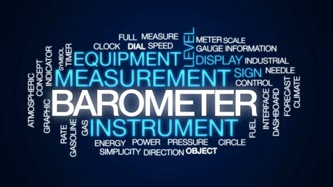 Barometer animated word cloud, text desi... | Stock Video | Pond5