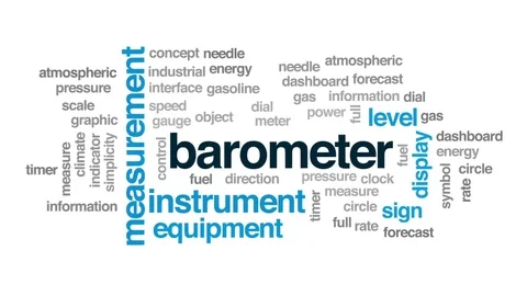 Barometer animated word cloud, text desi... | Stock Video | Pond5