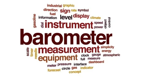 Barometer animated word cloud, text desi... | Stock Video | Pond5