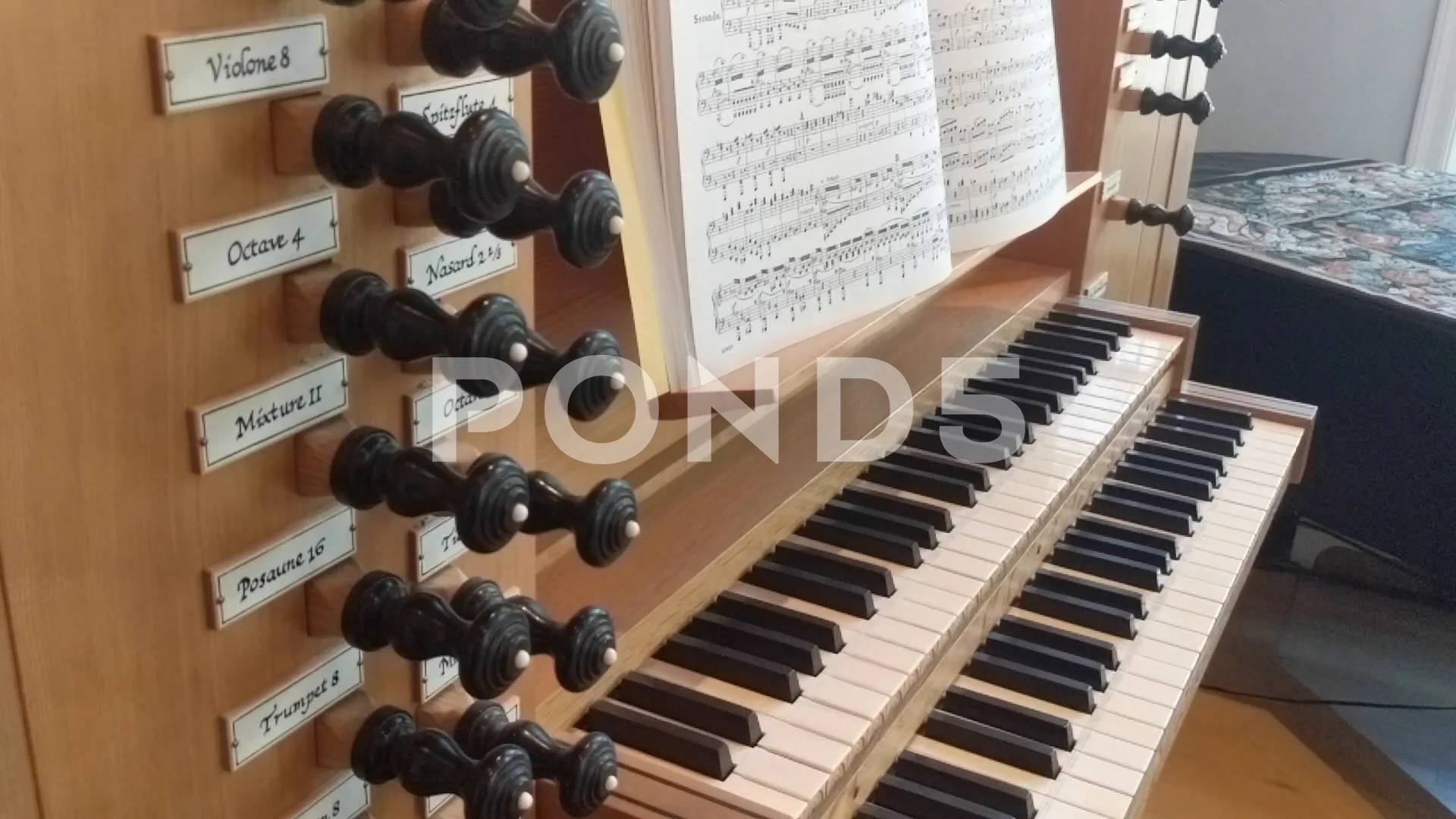 Baroque Organ Keyboard
