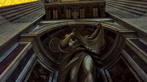 The Baroque statue of Saint Veronica in ... | Stock Video | Pond5